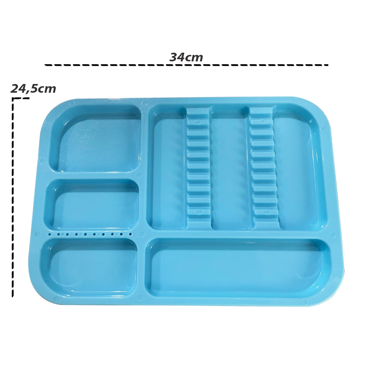 Bandeja plástica con divisiones Skydent