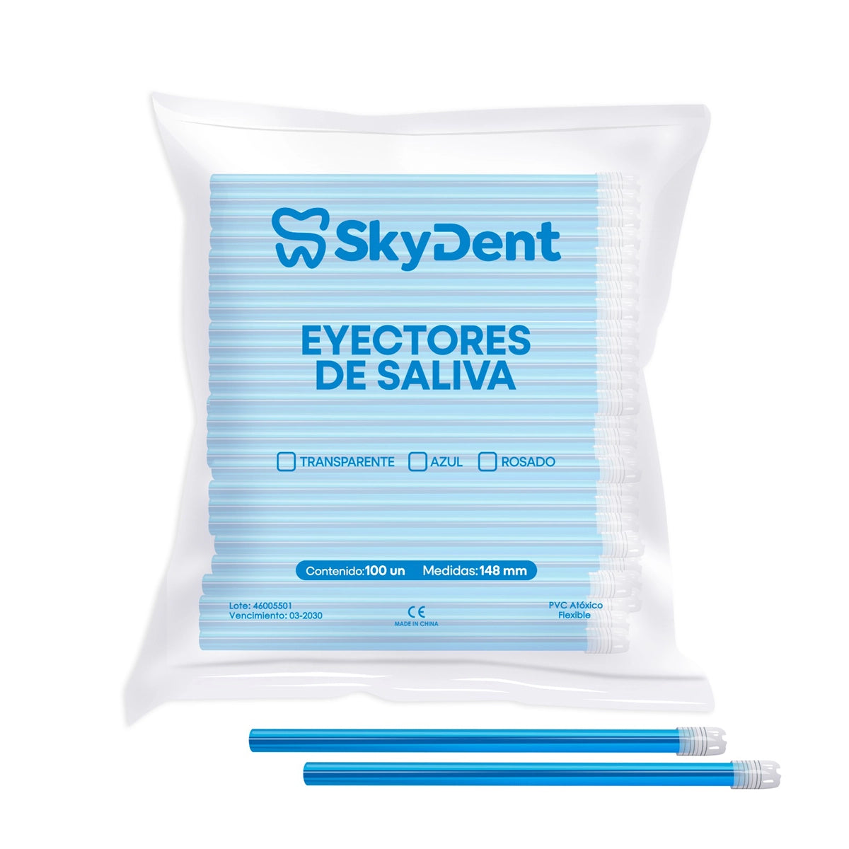 Eyectores de saliva 100 un SkyDent