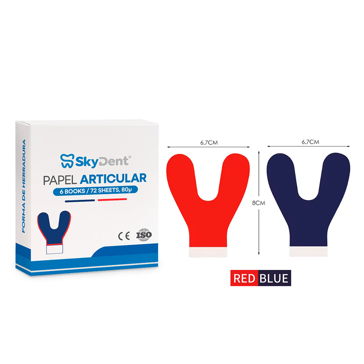 Papel Articular Azul/Rojo Arco Skydent